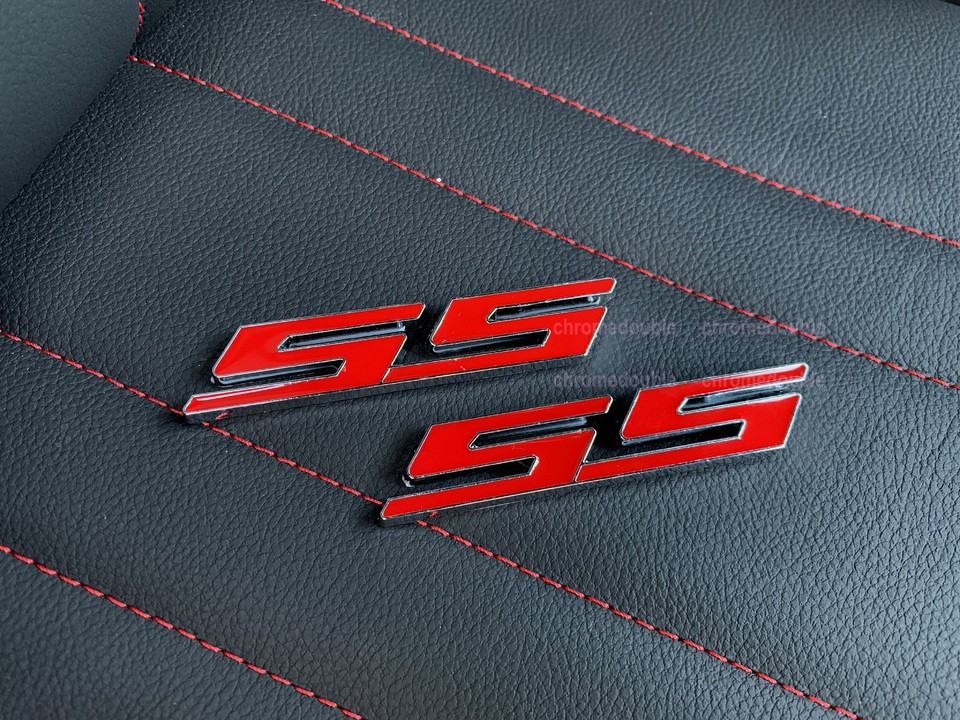 2 x 3D SS Super Sport LOGO Door Step Emblem plate Sills Badge Sticker ...