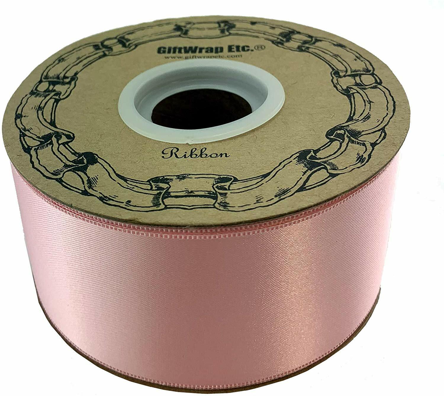 Light Pink Satin Fabric Ribbon - 2" x 50 Yards, Valentine's Day, Easter ...