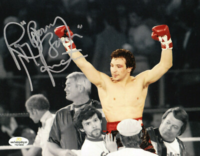 RAY BOOM BOOM MANCINI AUTOGRAPH SIGNED 8X10 BOXING FSG COA WINNING THE ...