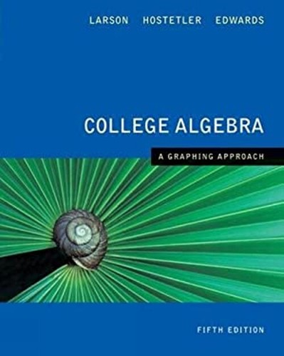 College Algebra : A Graphing Approach Hardcover 9780618851881| eBay