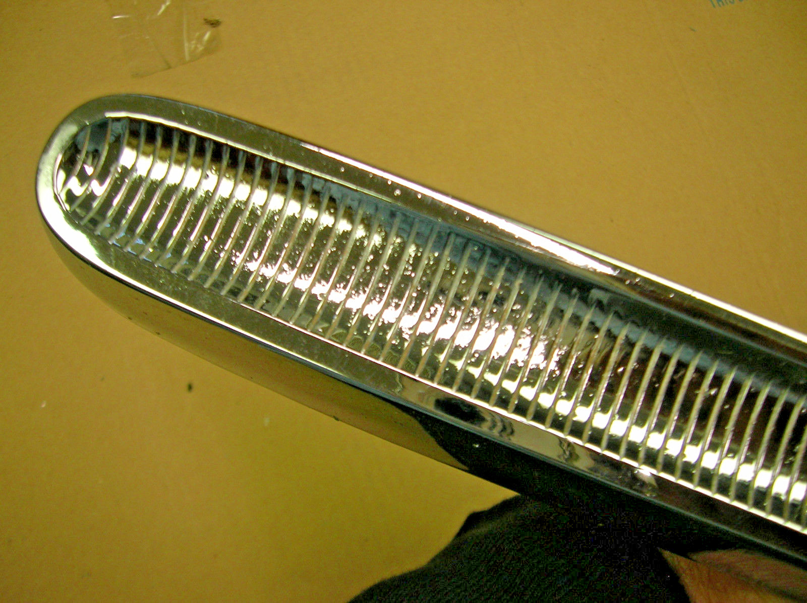 1964-65-66 Thunderbird console pass side glove box trim panel.Pitting ...