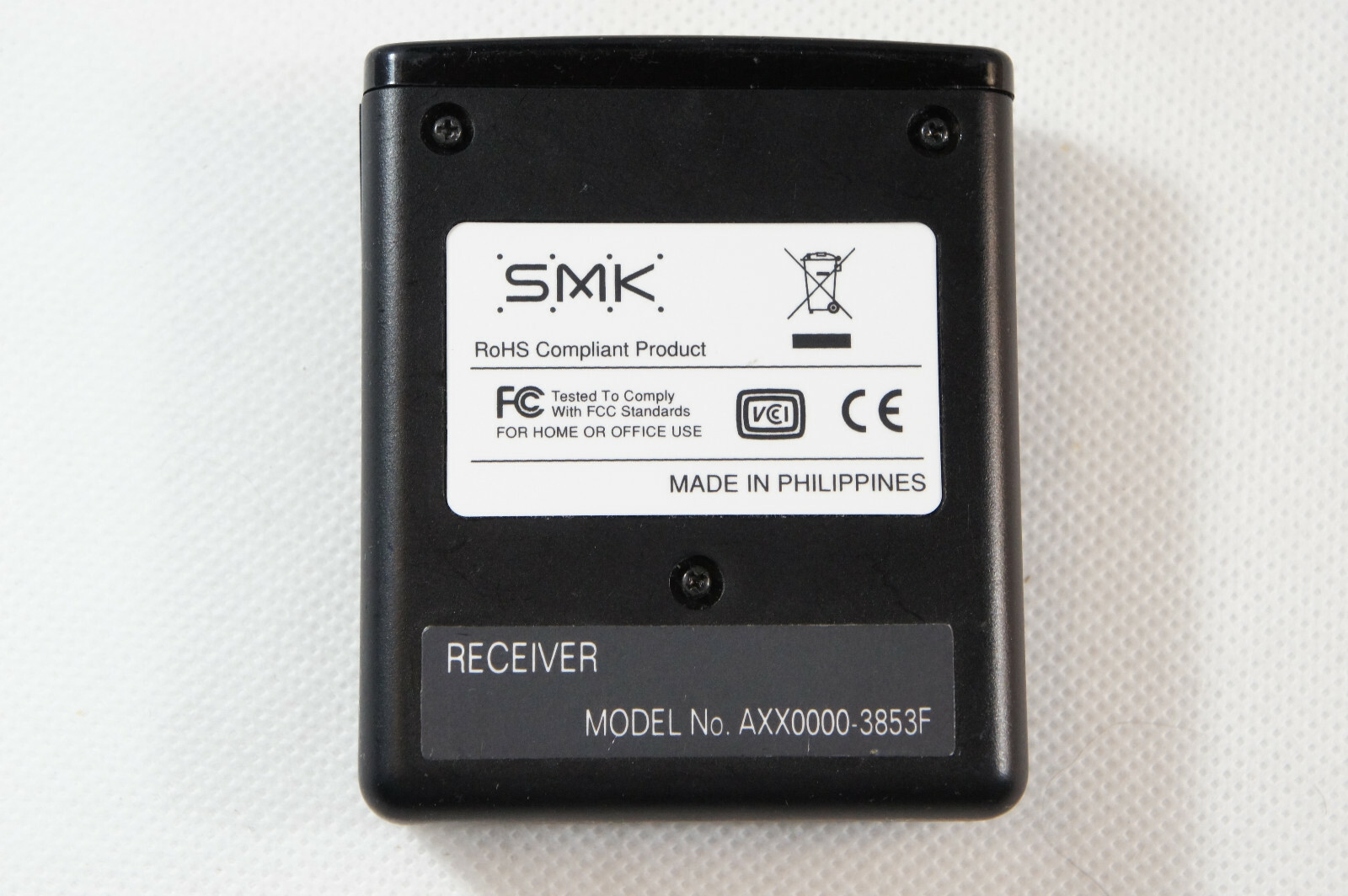 WINDOWS MEDIA PC REMOTE RECEIVER SMK Receiver Model AXX0000-3853F | eBay