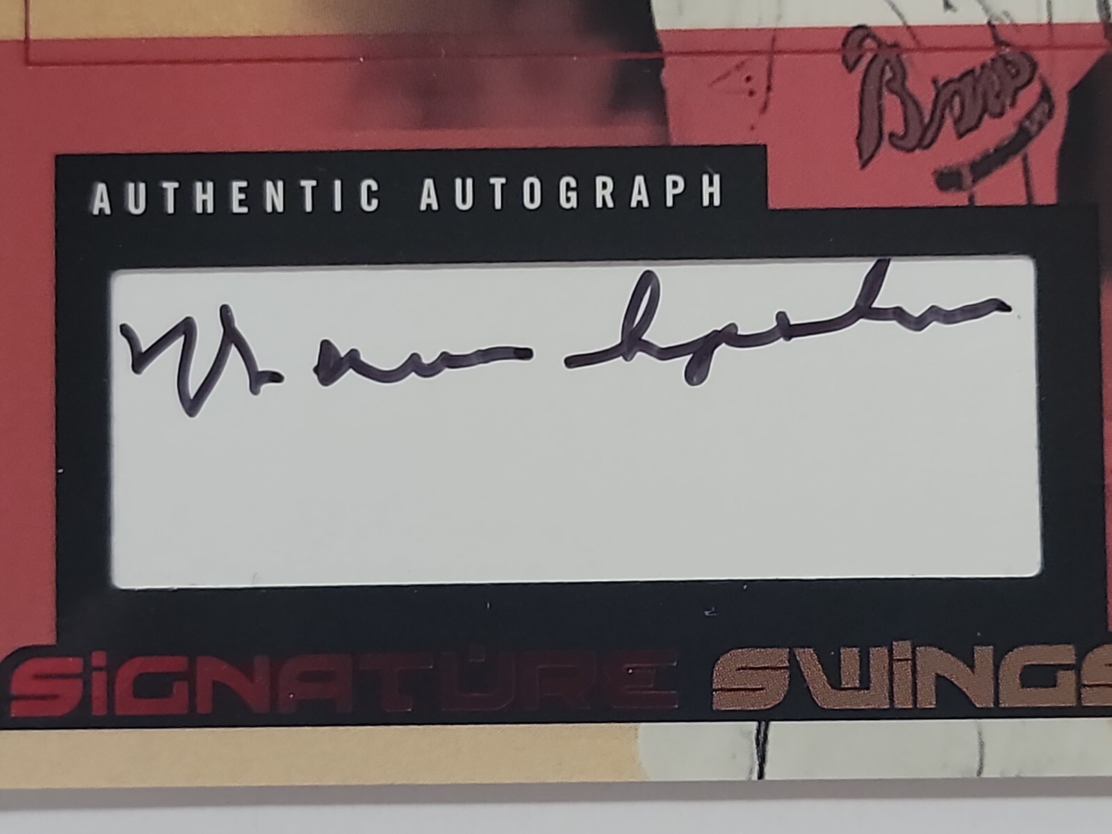 WARREN SPAHN 2004 FLEER NATIONAL PASTIME SIGNATURE SWINGS AUTO ...