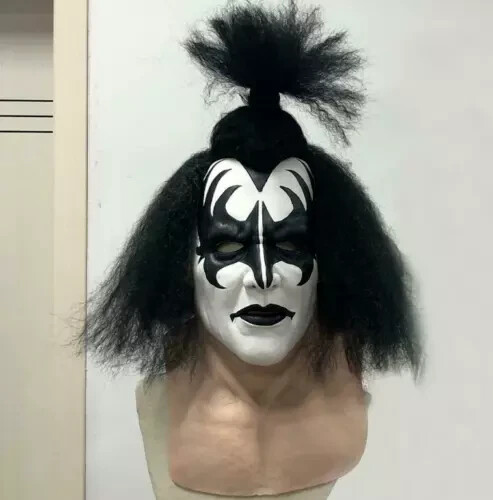 Kiss Band Gene Simmons Latex Mask Cosplay Mask Halloween Party Costume ...