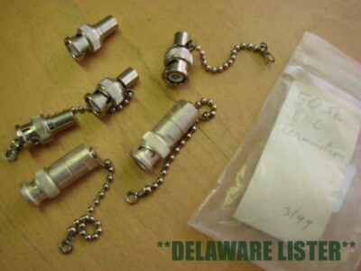 Ham Radio/Electroncis BNC Twist-on Male Plugs Adapter 50ohm Termination ...