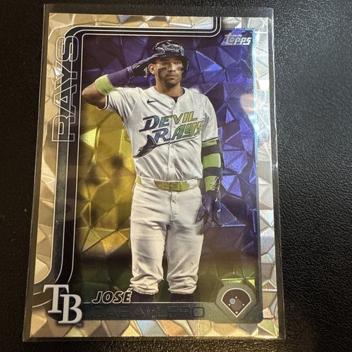 2025 Topps Series 1 Jose Caballero #133 Diamante Foil Parallel Tampa ...