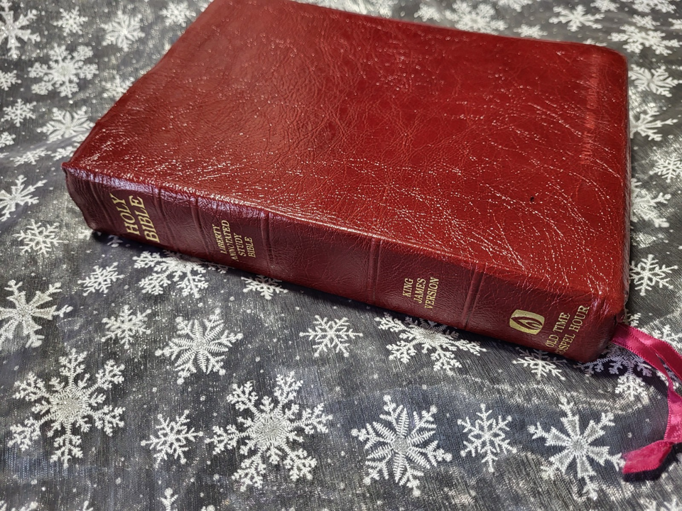1988-LIBERTY ANNOTATED STUDY BIBLE-OLD TIME GOSPEL HOUR KING JAMES ...