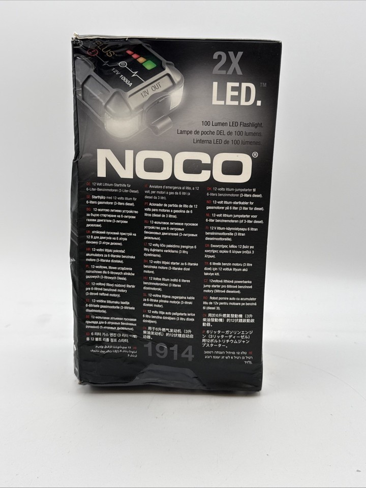 NOCO Boost GB40 UltraSafe Portable Jump Starter and Power Bank 12 Volt ...