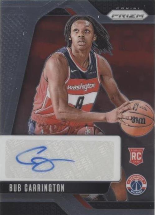 2024-25 Panini Prizm - Rookie Signatures Bub Carrington #RSI-BCW (AU ...