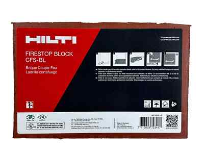 8PK - Hilti CFS-BL Firestop Block (2030020) Fire Protection System Fire ...