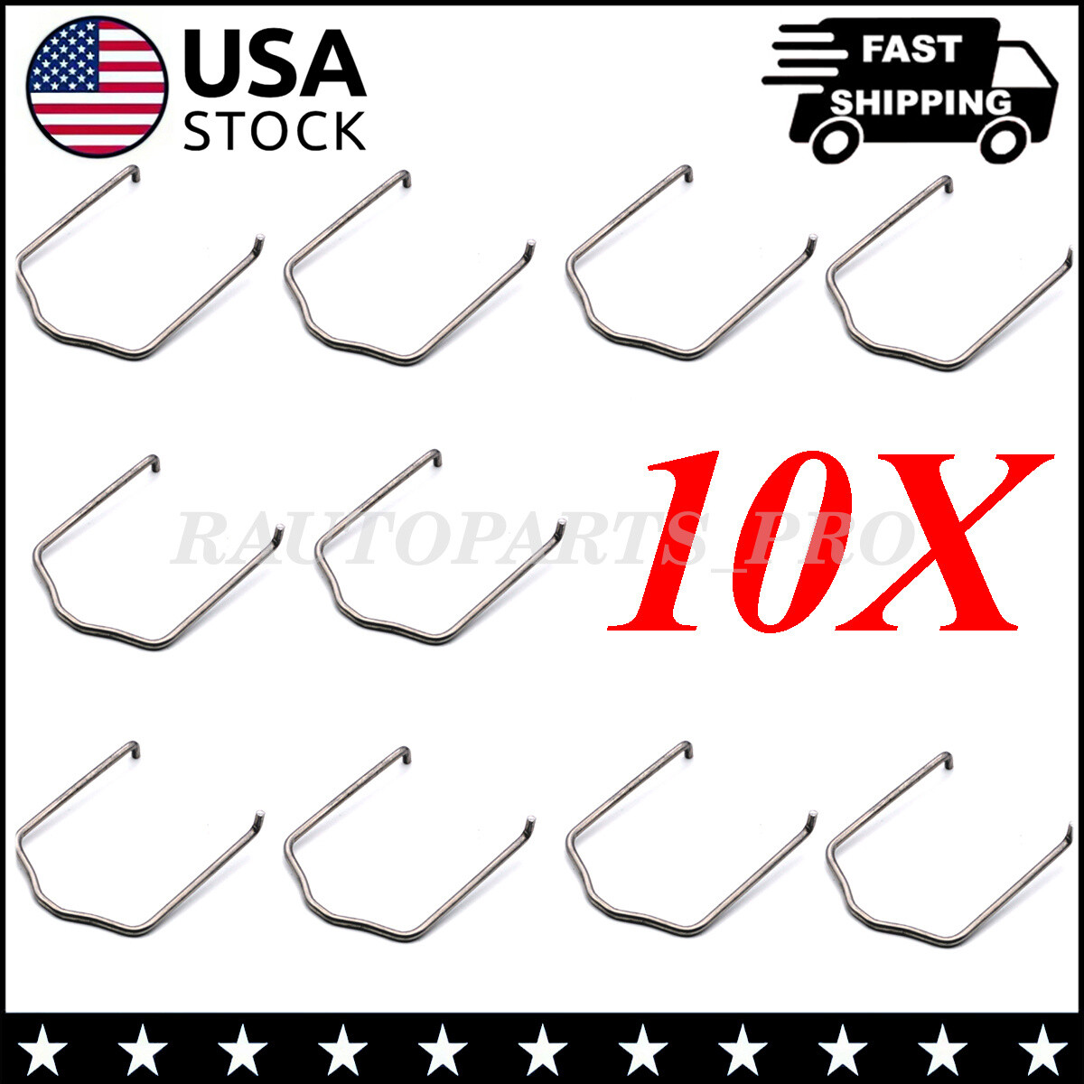10X Radiator Hose Retaining Spring Horse Shoe Clip 32mm For VW Tiguan ...