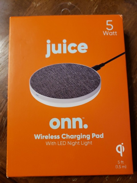 Onn. Wireless Charging Pad With LED Night Light 5w for sale online | eBay