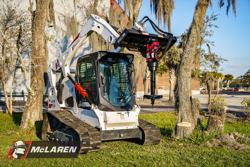 14" Stump Planer for 2" Hex Auger for Stump Removal for Kubota Machines ...