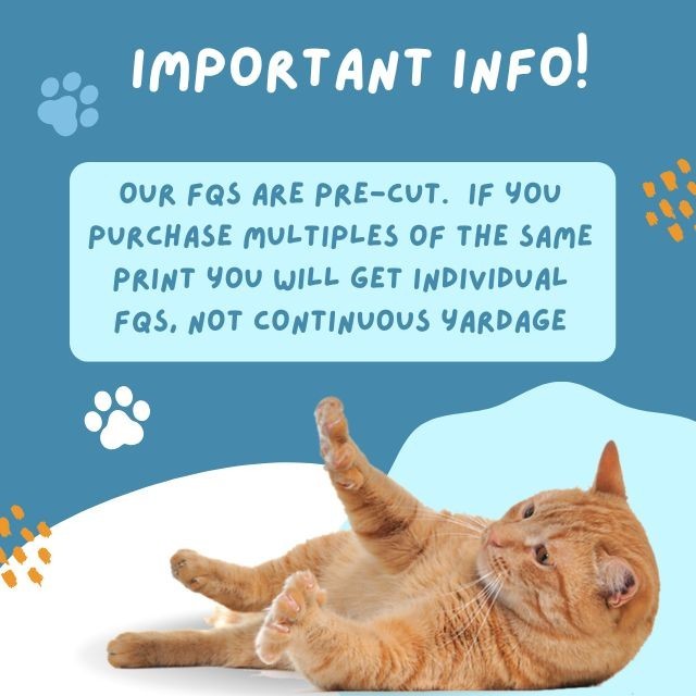 Feline Drive Fabric SOPHISTICATS Quilt Cats Stripe - Fat Quarter (18 ...