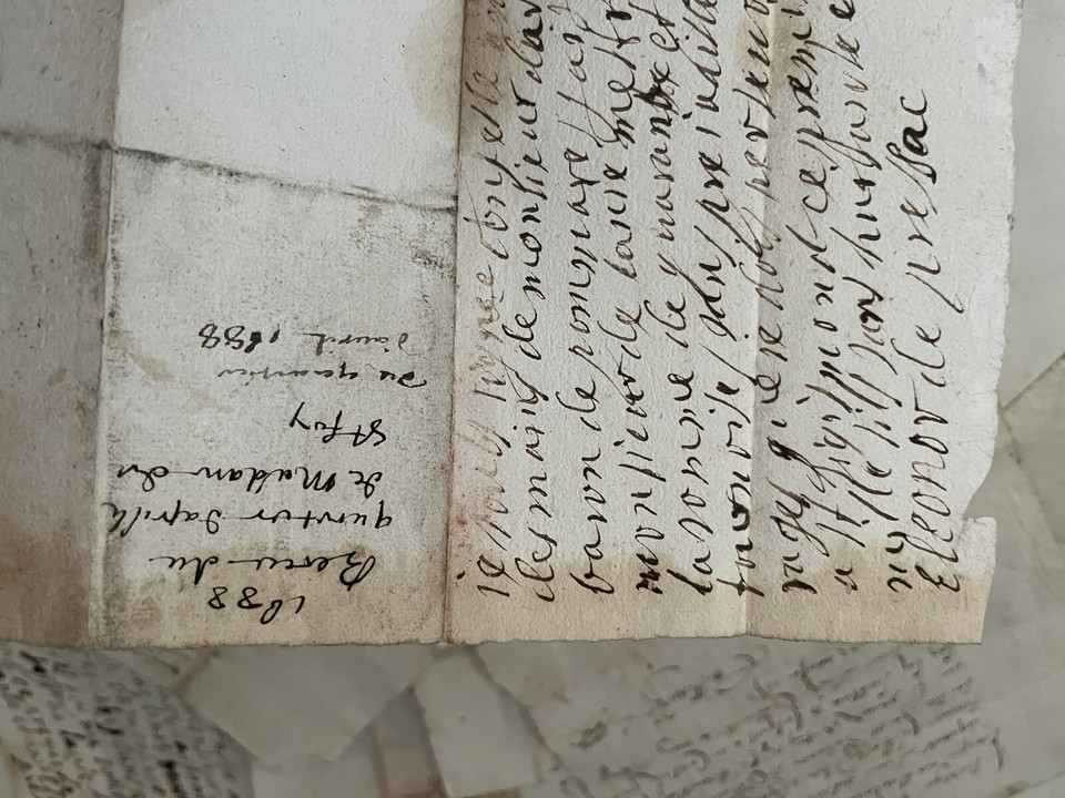 1600s OLD LETTER Baroque Era 17th Century Watermarked Correspondence ...