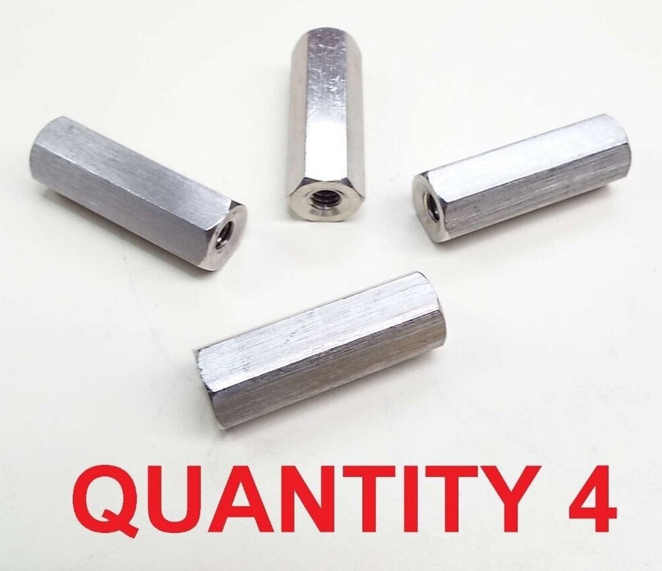 1/2 HEX ROD COUPLING NUTS 1/4-20 x 1-1/2 L STAINLESS STEEL STANDOFF ...