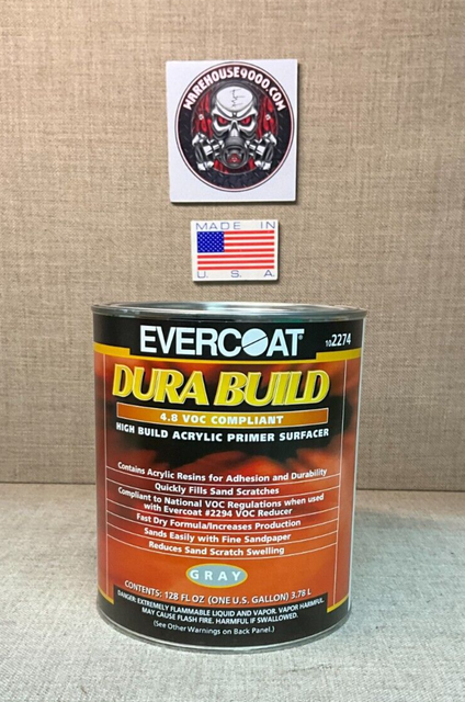 EVERCOAT 102274 Fast Drying Dura Build Acrylic Primer Gray (1 gl) for ...