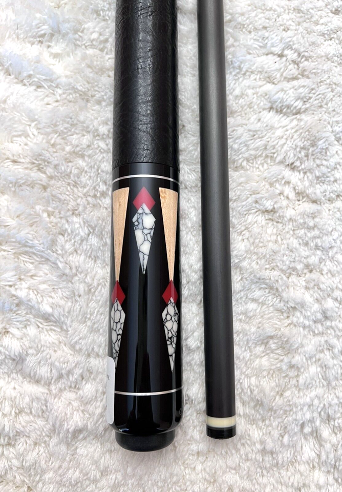 Jacoby Pool Cue w/ V4 Black Carbon Shaft (Ebony), FREE HARD CASE ...