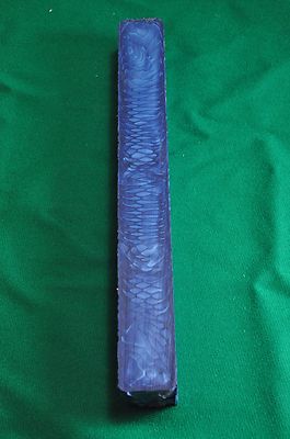 1 EXOTIC JUMA BLUE SNAKE 12" X 1.45" DUCK & GAME CALL MATERIAL - FDA ...