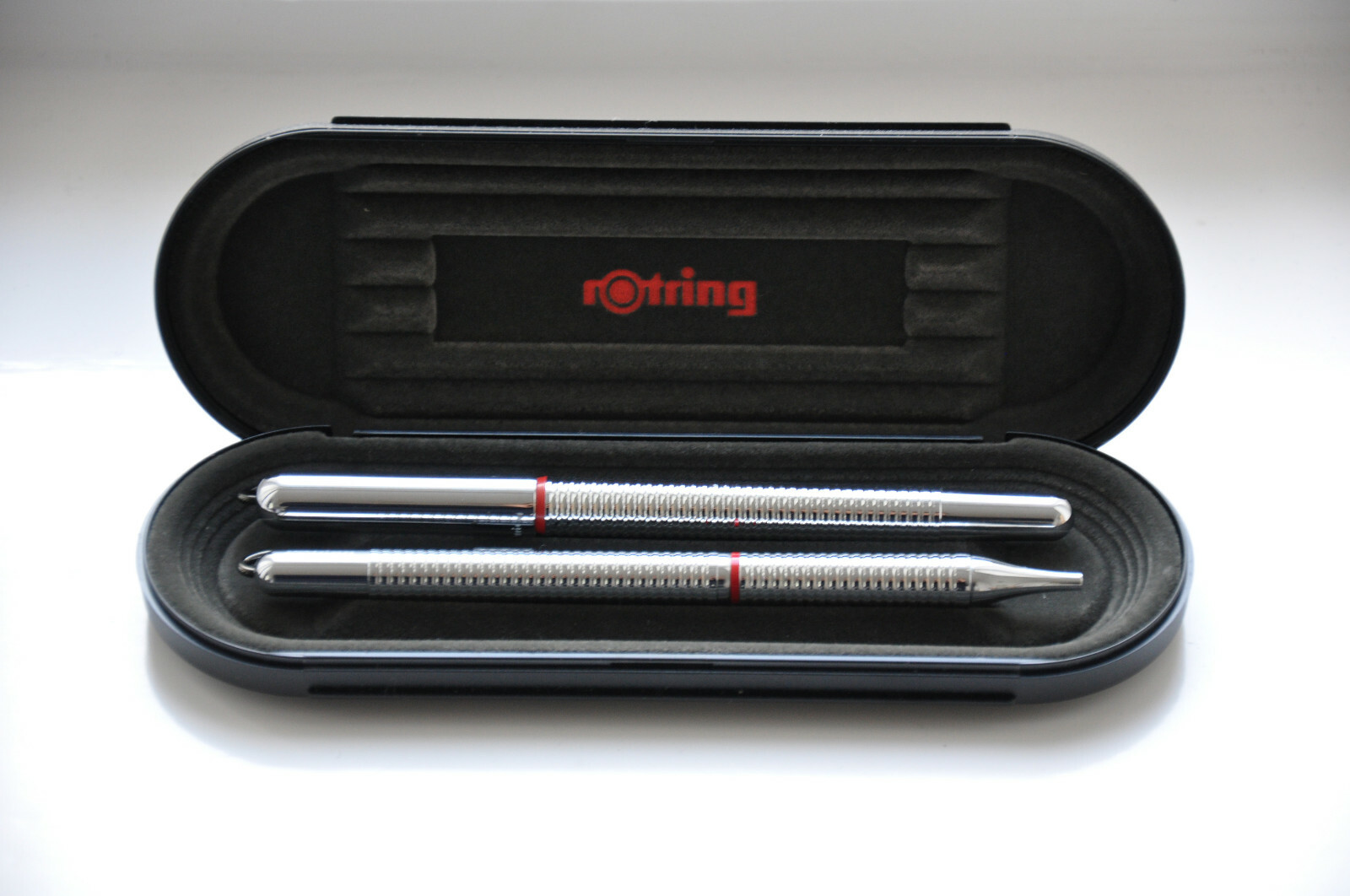 rOtring 900 VINTAGE GERMANY - Kugelschreiber Side Knock Glanz Chrom TOP ...