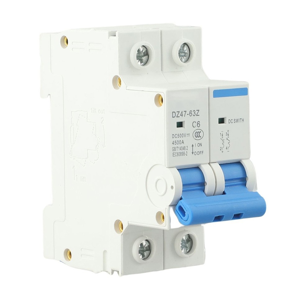 Secure DC Circuit Breaker DZ4763Z 2P PV Switch with Fastening Guide ...