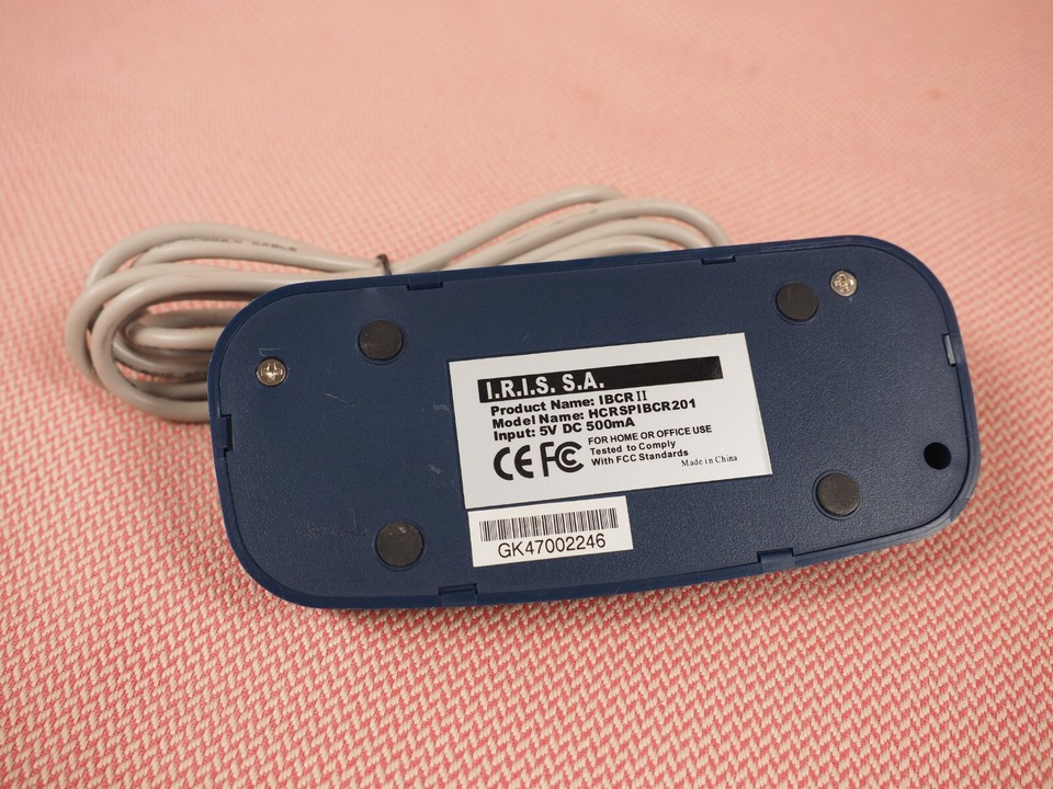 Iris USB Business Card Reader Scanner SA IBCR II Model HCRSPIBCR201 | eBay