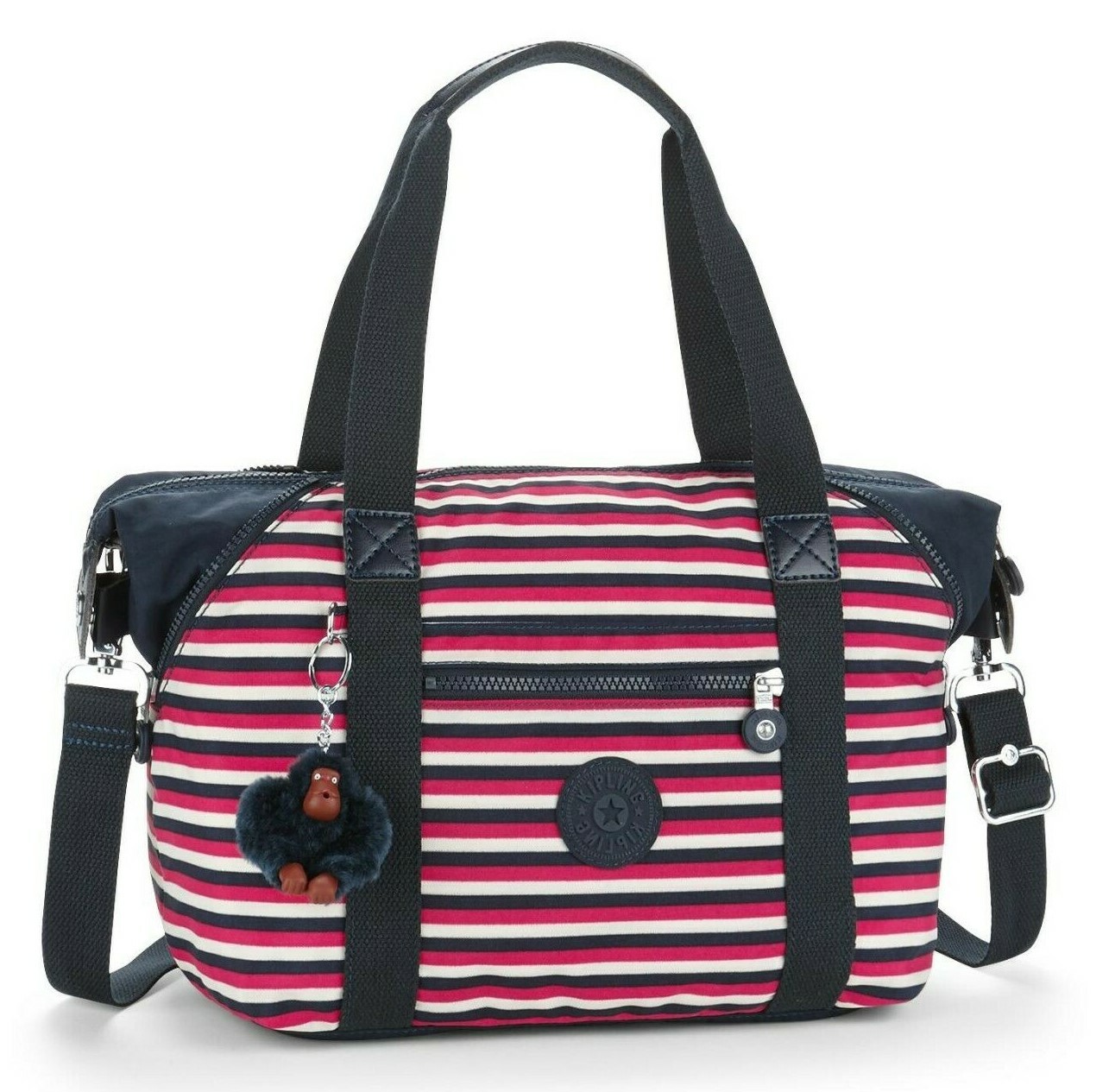 Kipling ART S Handbag - Sugar Stripe Bl RRP £79 | eBay UK