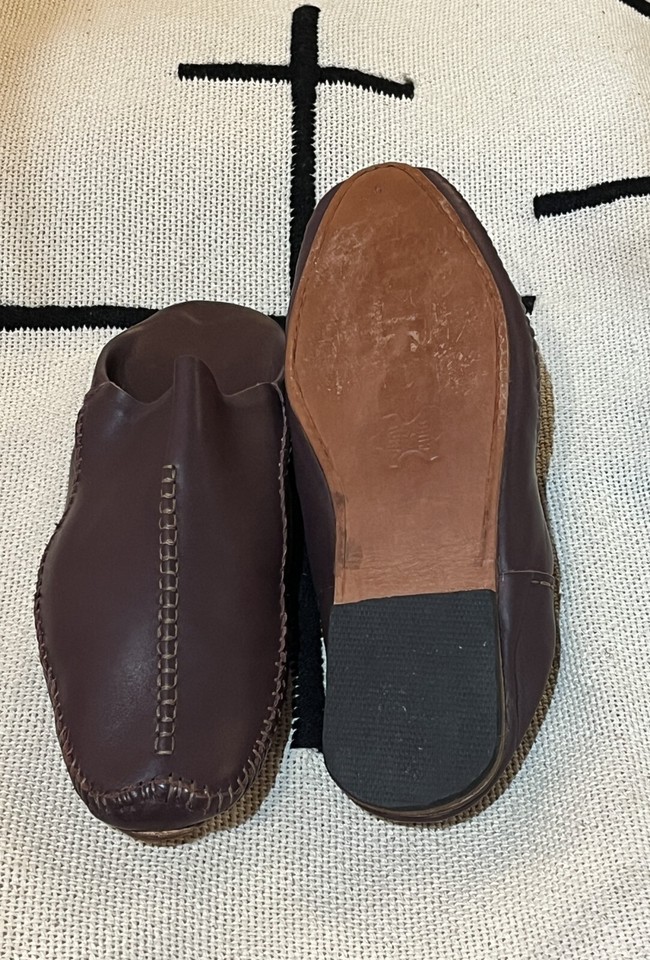 Babouches for men, Moroccan babouche shoes, Leather slippers babouches ...