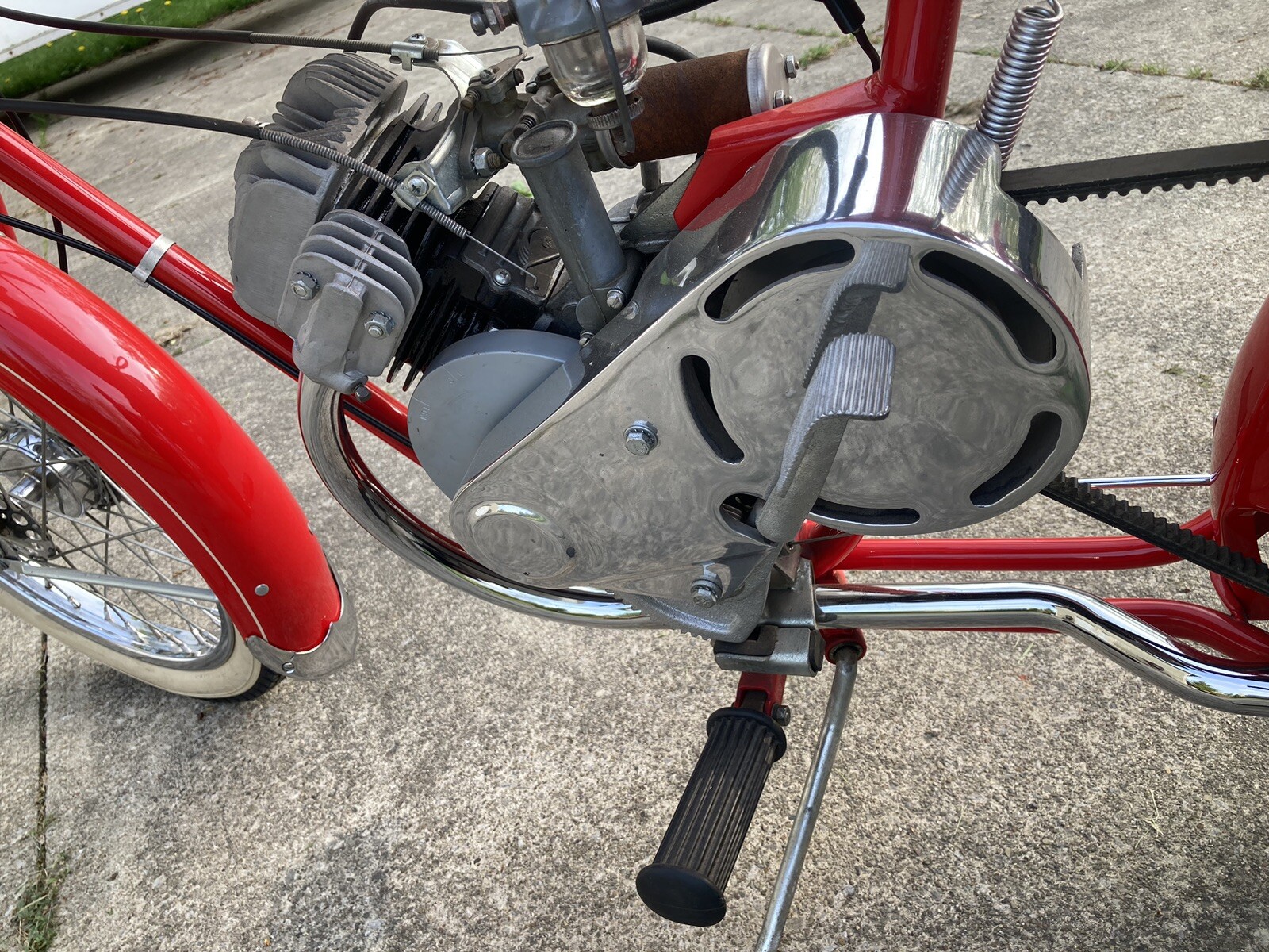 Rare Whizzer Bike Motor Bike Sportsman Completely Restored 1950-ish | eBay