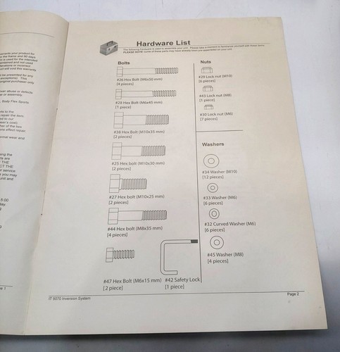 Body Champ IT 9070 Gravity Inversion System Owner's Manual | eBay