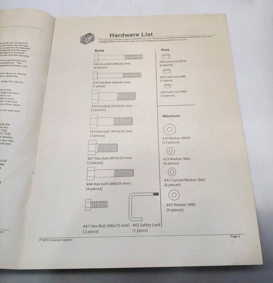 Body Champ IT 9070 Gravity Inversion System Owner's Manual | eBay