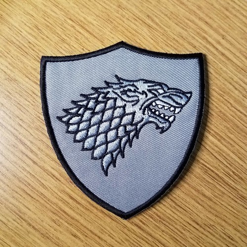 Game of Thrones Stark Gray Shield Patch 3 1/2 inches tall | eBay