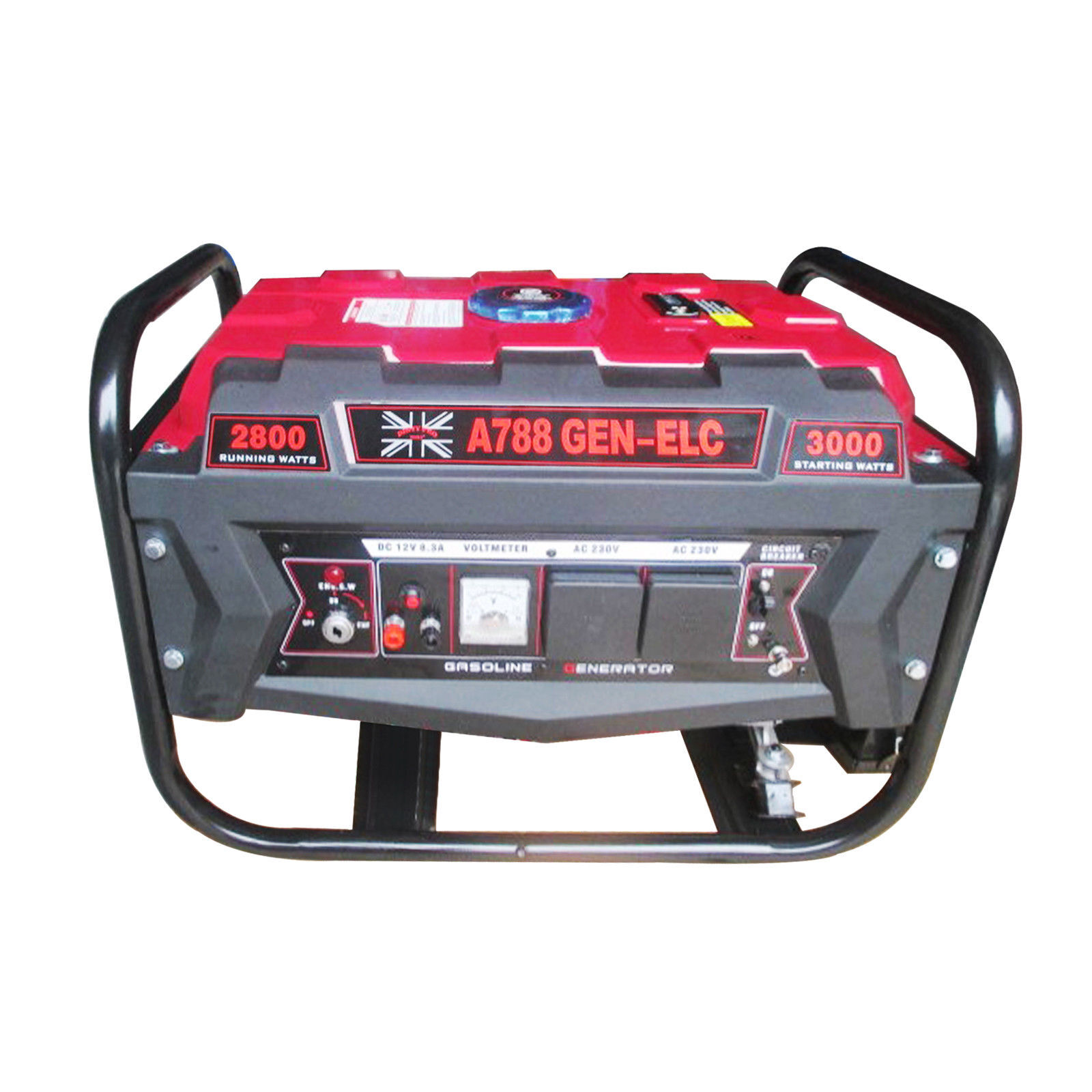 Petrol Generator 2000W 3000W Electric Key/Pull Start 6.5HP / 7HP UK ...