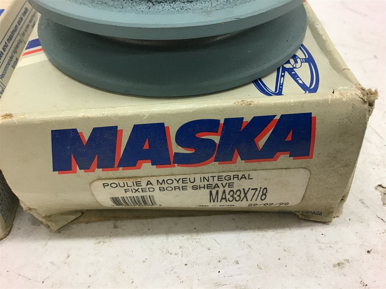 Maska MA33X7/8 Pulley 7/8" Bore Single Grove | eBay