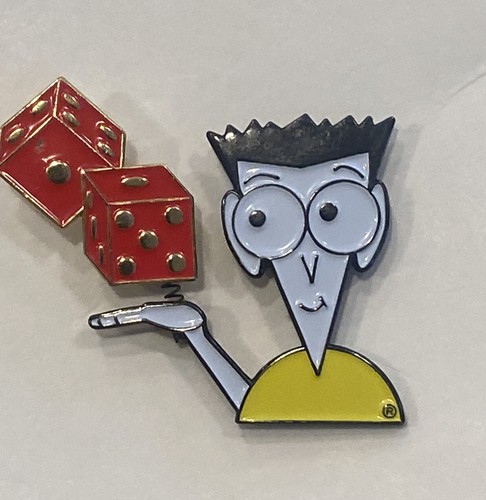 eBay Live DUMMIES PINS MINT Promo From the FOR DUMMIES Books Dice Man ...