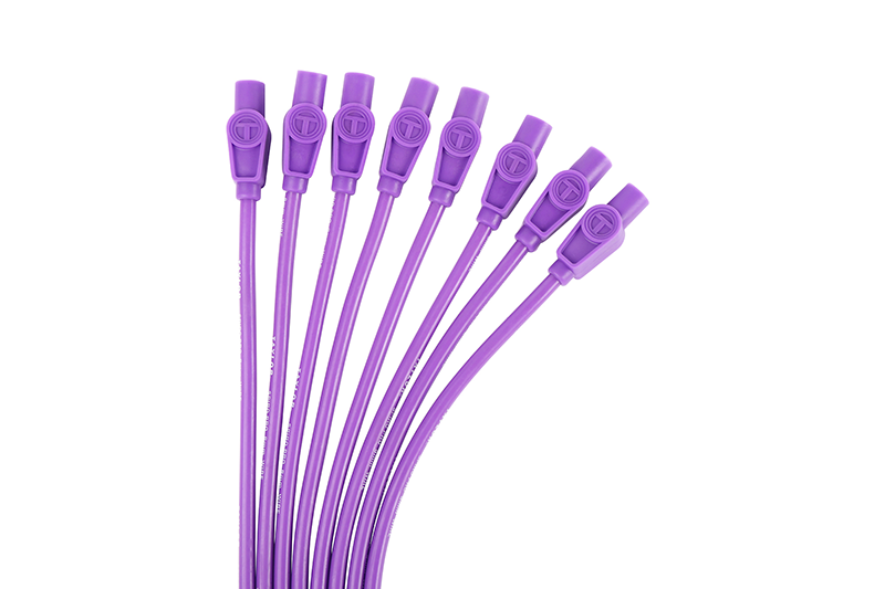 Taylor Cable 73155 8mm Spiro Pro Universal Spark Plug Wire Set Purple ...