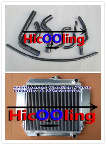 Aluminum radiator SIERRA 1.0 1.3 SJ410/413 1981-1996 MT + Black hoses ...