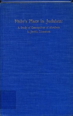Philo's Place in Judaism Hardcover Samuel Sandmel 9780870681356| eBay