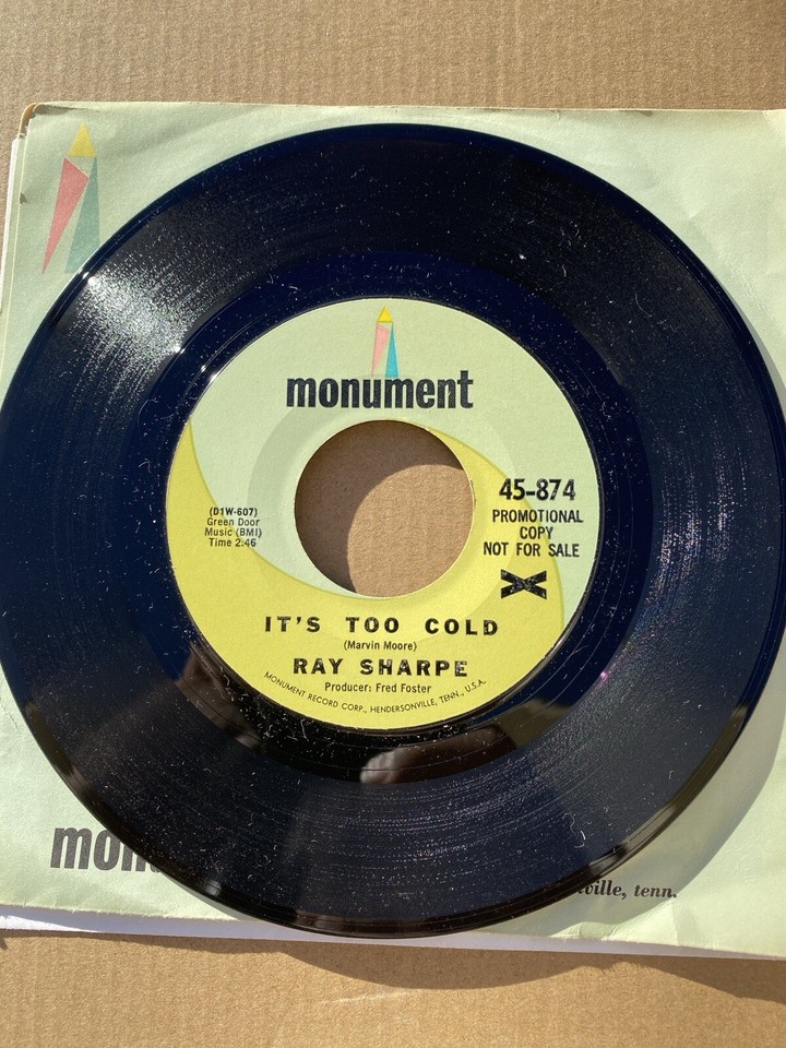 Ray Sharpe Let's Go/ It's Too COld 7" Record Monument Promo | eBay