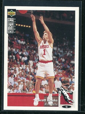 1994 Upper Deck Collectors Choice Basketball Scott Brooks #265 Houston ...