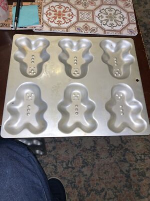 1990 Wilton Mini Gingerbread Man Mini Cake Cookie Treat Pan Christmas ...