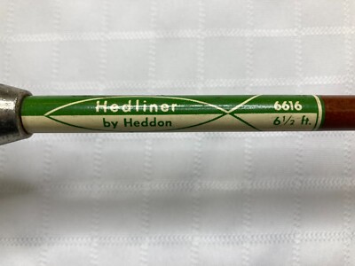 Vintage Heddon Hedliner #6616 Fishing Casting Rod 6 1/2 ft. Pole 2 ...