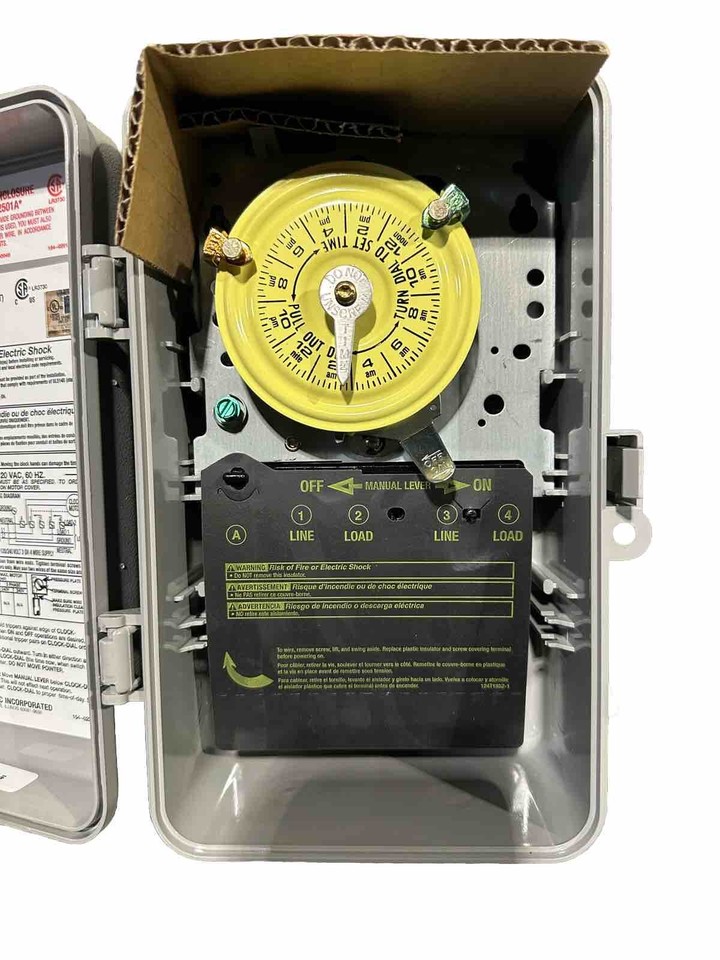Intermatic T103P Time Clock DPST N-3, 24 hour 120V Grey | eBay