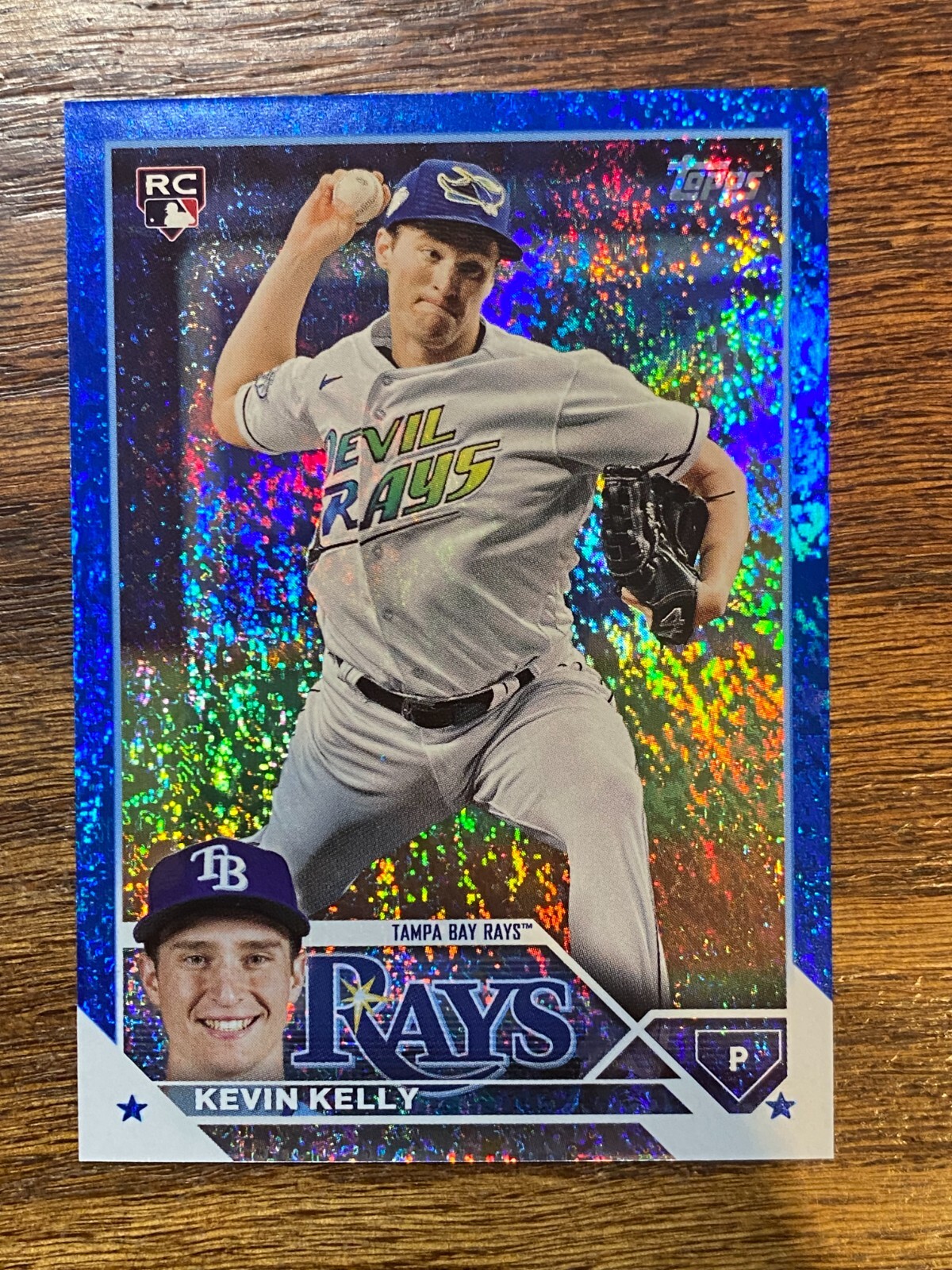 2023 Topps Update Blue Foil Parallel #US260 Kevin Kelly #974/999 Rays ...