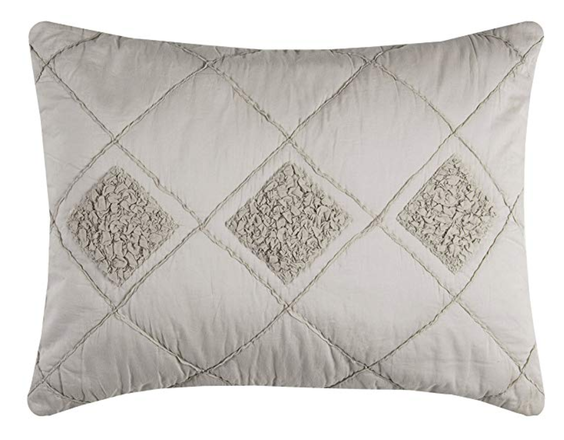 Rizzy Home Eva Sham, King, Dusty Rose | eBay