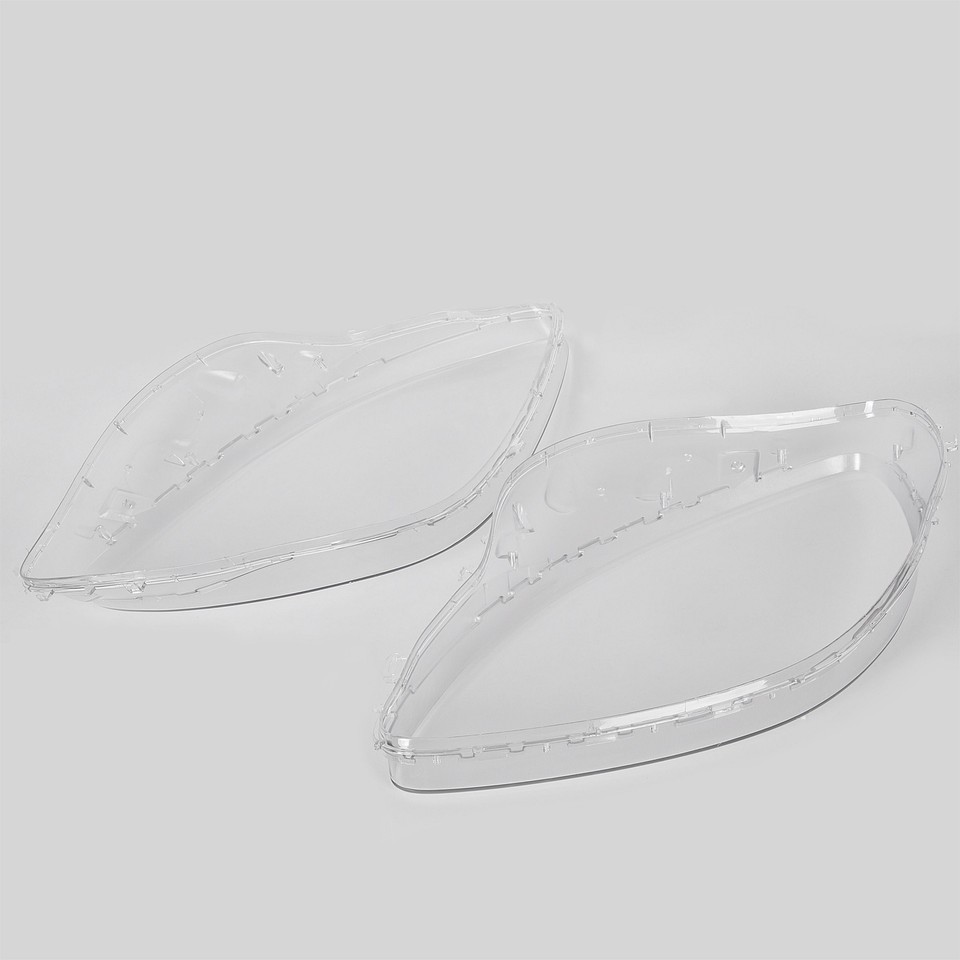 Pair Headlight Headlamp Lens Cover Anti-UV with Gaskets For Corvette C6 ...