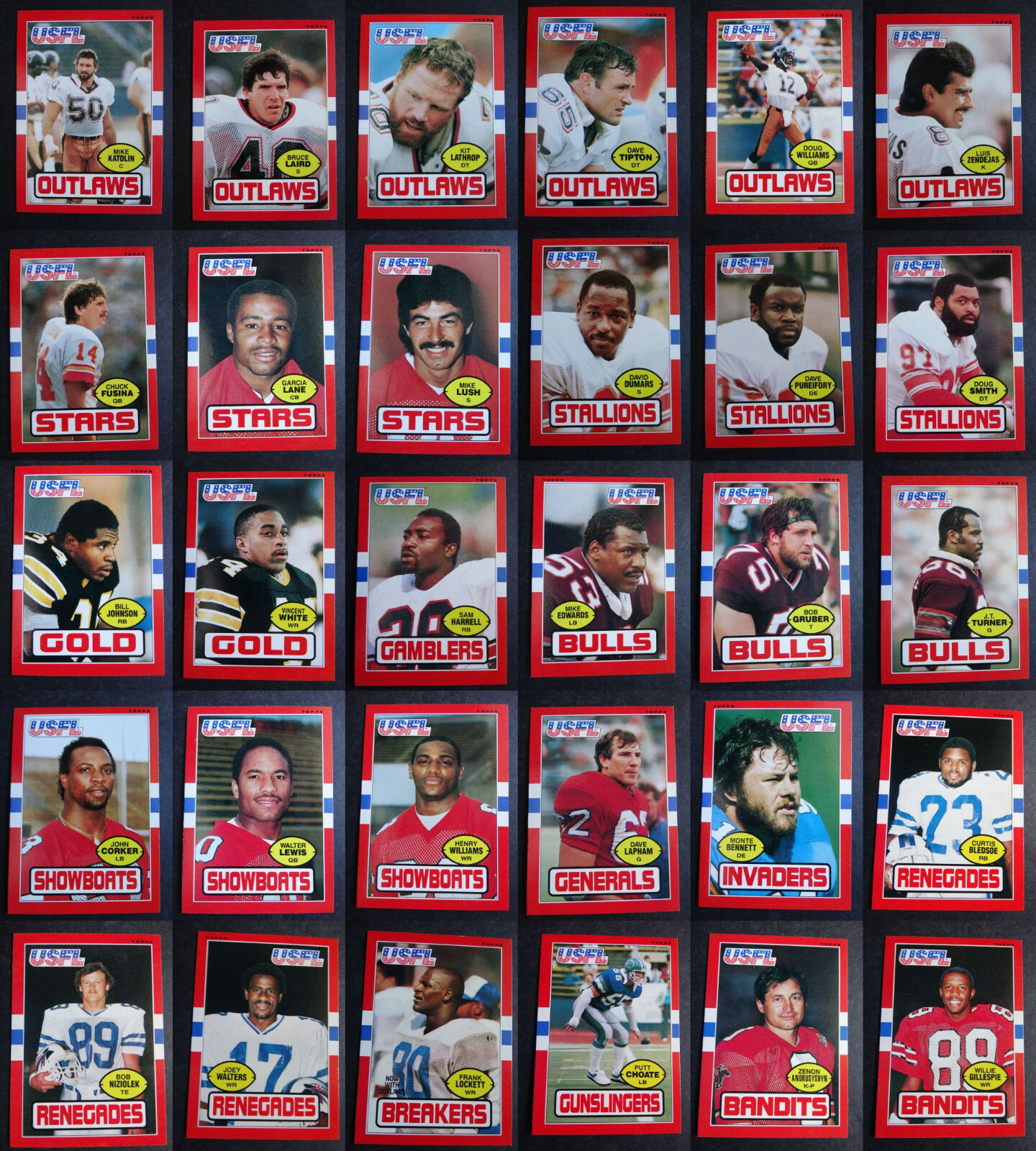 1985 Topps USFL Football Cards Complete Your Set You U Pick From List 1 ...