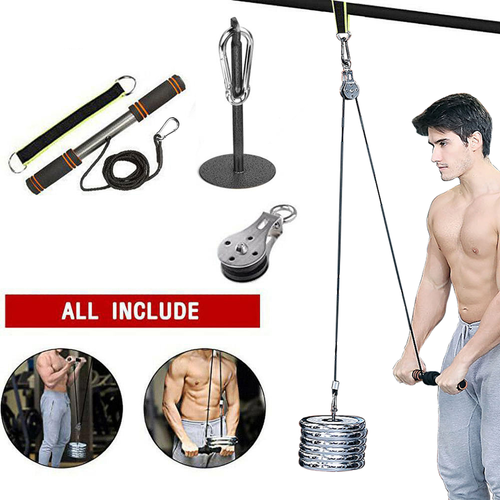 Fitness Pulley Cable Home Gym weights Workout Equipment Machine ...