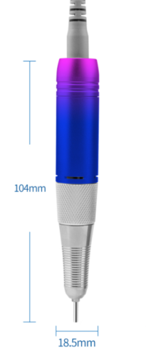 35000RPM Nail Drill Machine Portable Rechargeable *Blue Drill & Handle ...