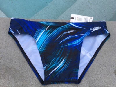 Speedo 7cm Gala allover printed 'Swirl' men's swim brief | eBay